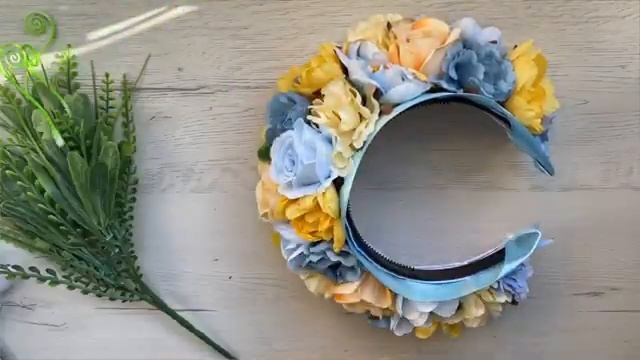 Цветочный венок. Поделки