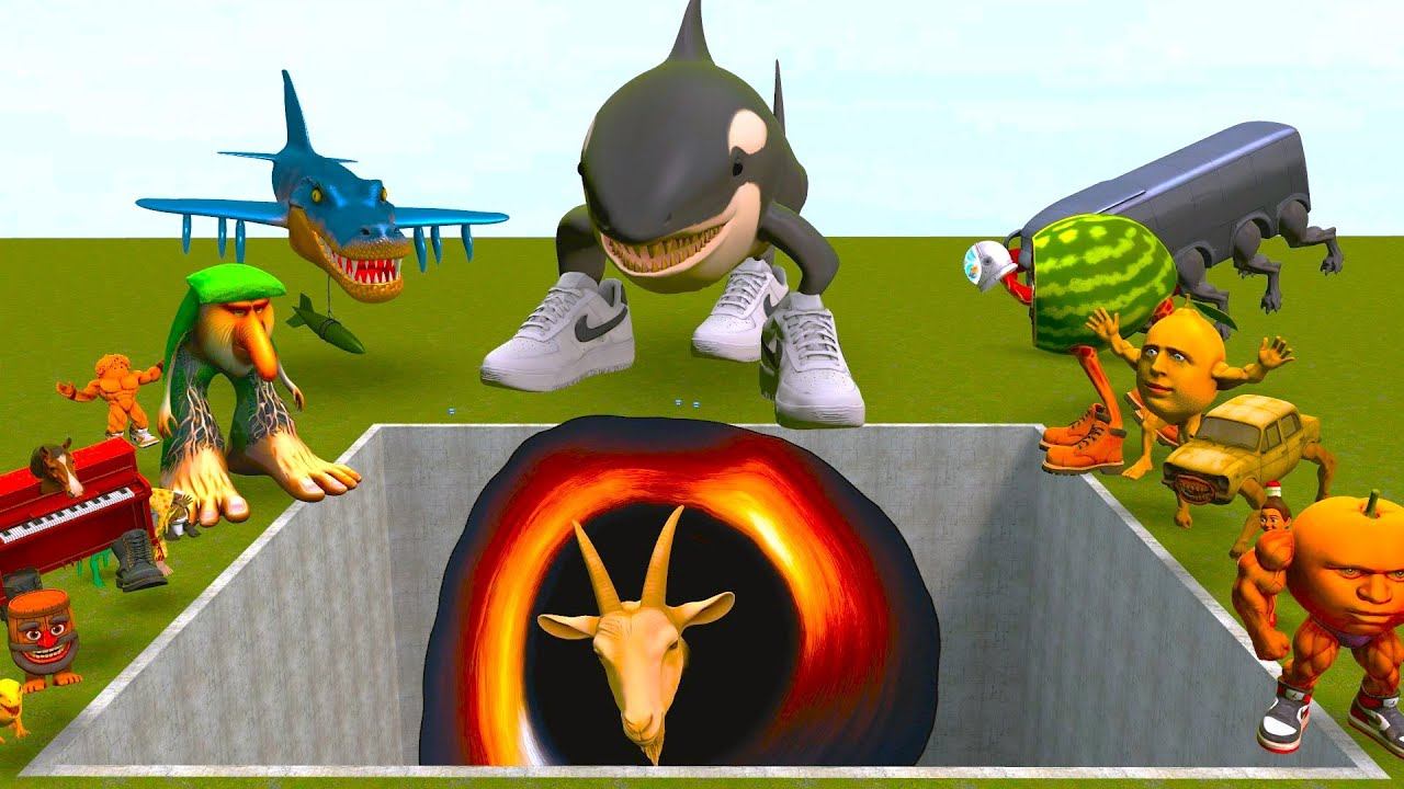 Спартанский удар ПРОТИВ Гигантской ямы с LA VACA ЧЕРНОЙ ДЫРОЙ КОЗЛОМ | ИТАЛЬЯНСКИЙ BRAINROT