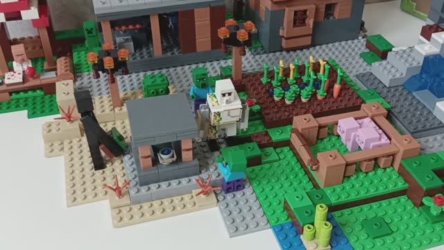 Обзор лего майнкрафт деревни (Лего майнкрафт часть 11-1 )