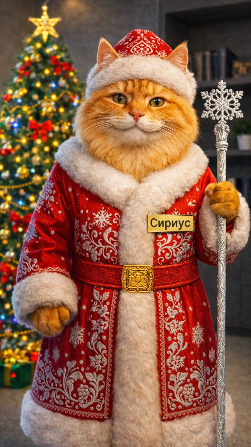 С Новым годом от Кота-рекрутера Сириус! | Кадровое агентство для бизнеса Москвы