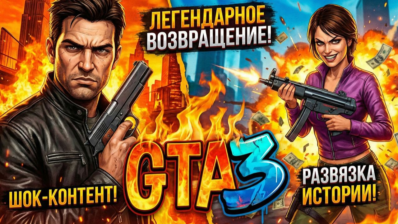 GTA 3: Весь сюжет: Великие войны банд! - нарезка стрим