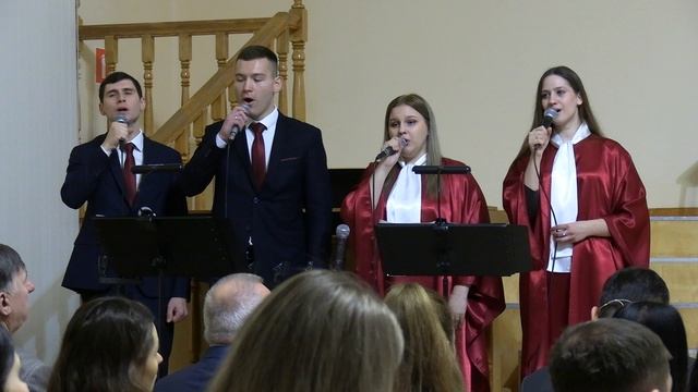 Общее пение "Все Иисусу отдаю я"