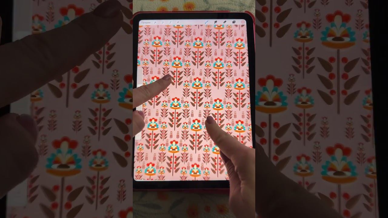 Creating a Seamless Floral Pattern Procreate Design Process #patternmaking #patterndesign #procreate