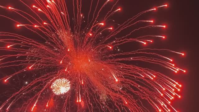 Салют на день города Кургана