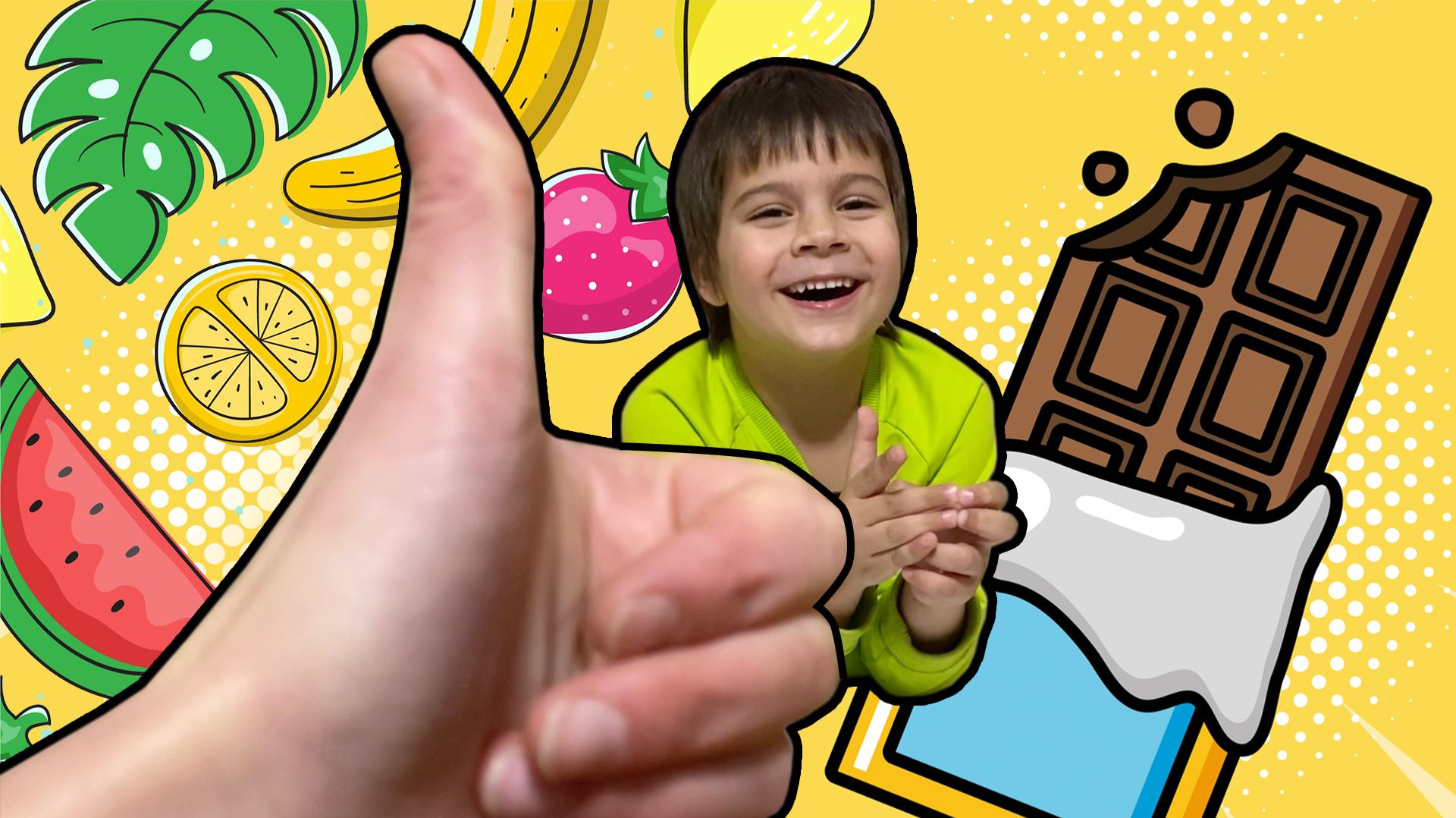 Большой Эр готовит фрукты в шоколаде. Видео для детей