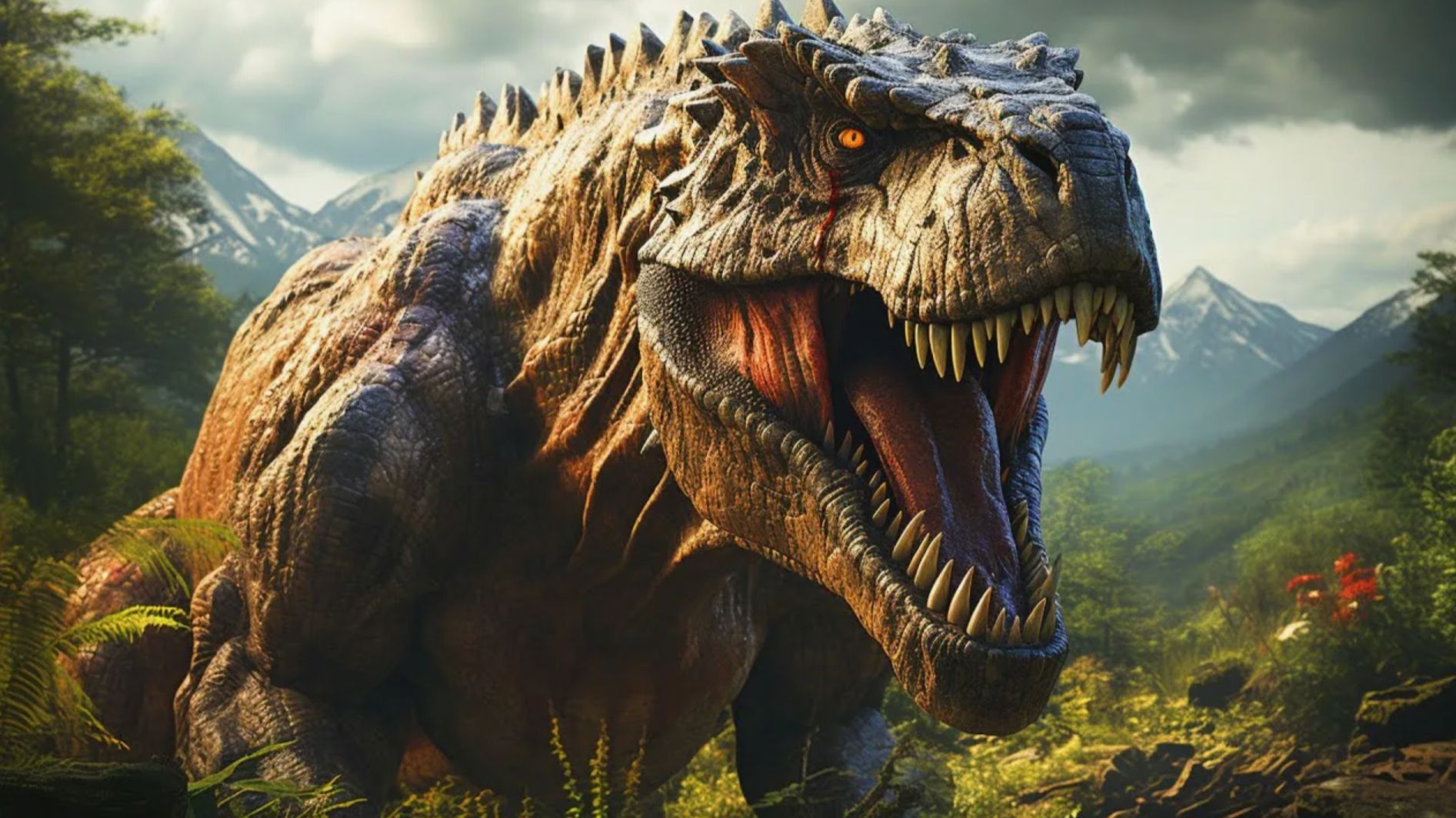 Мир Динозавров. Мультики про Динозавров. Тиранозавр Рэкс. Охота Динозавров.