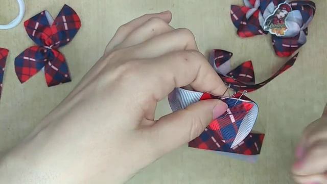 Бантики из репсовой ленты 2,5 см .