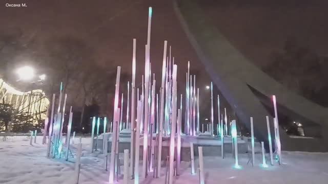 В парке города Южно-Сахалинск. Декабрь.mp4