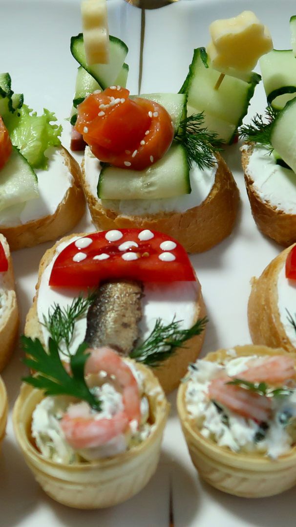 Красивые и вкусные закуски на Новогодний стол