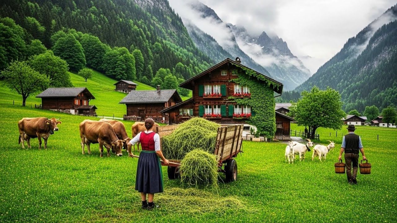 Расслабляющая прогулка по самым красивым деревням Швейцарии | #путешествиеонлайн #шариклайф