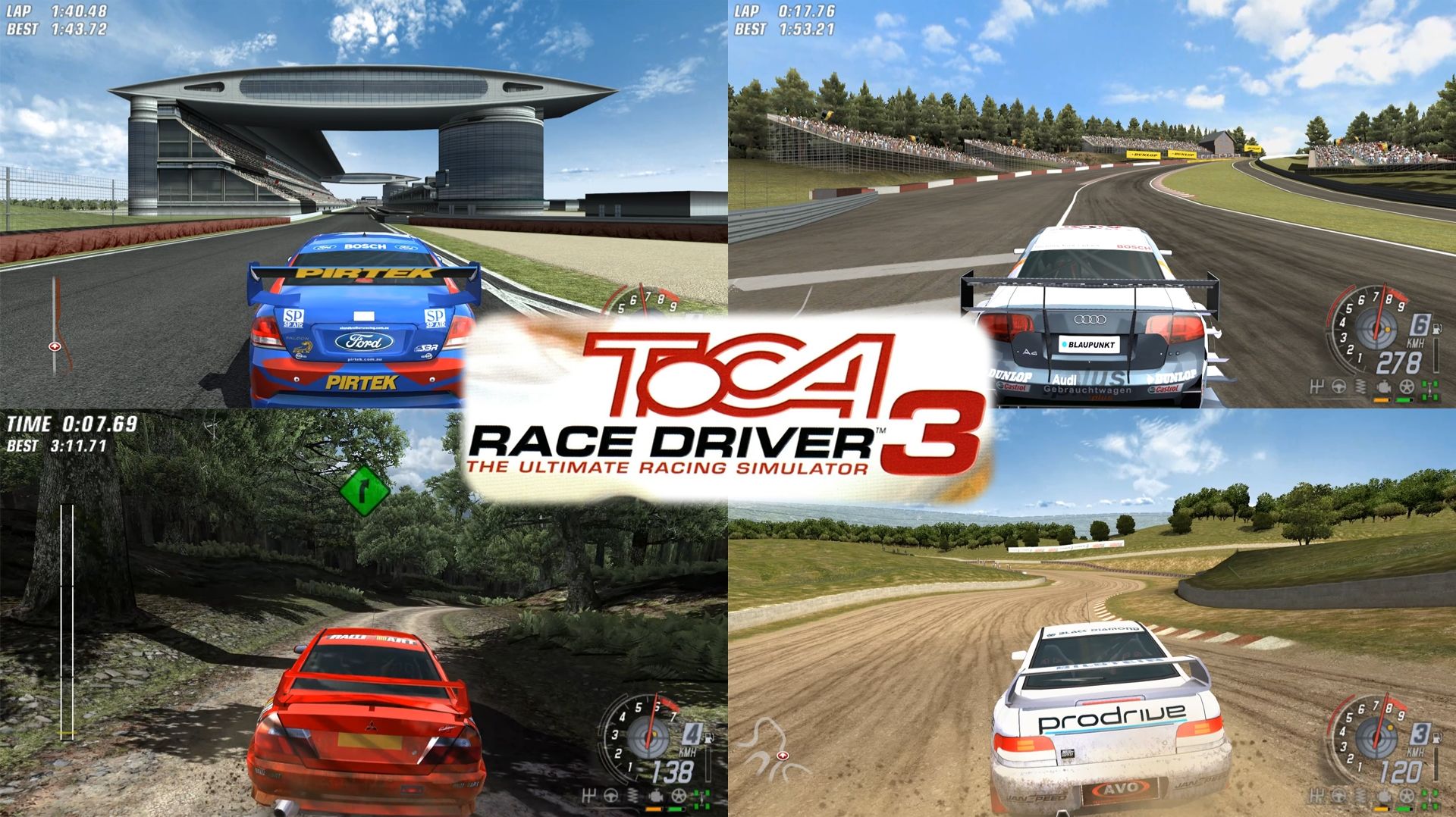 TOCA Race Driver 3 (PC) - Все Гоночные Трассы