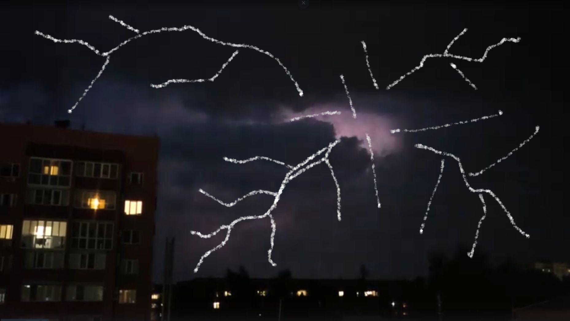 Гроза и молнии