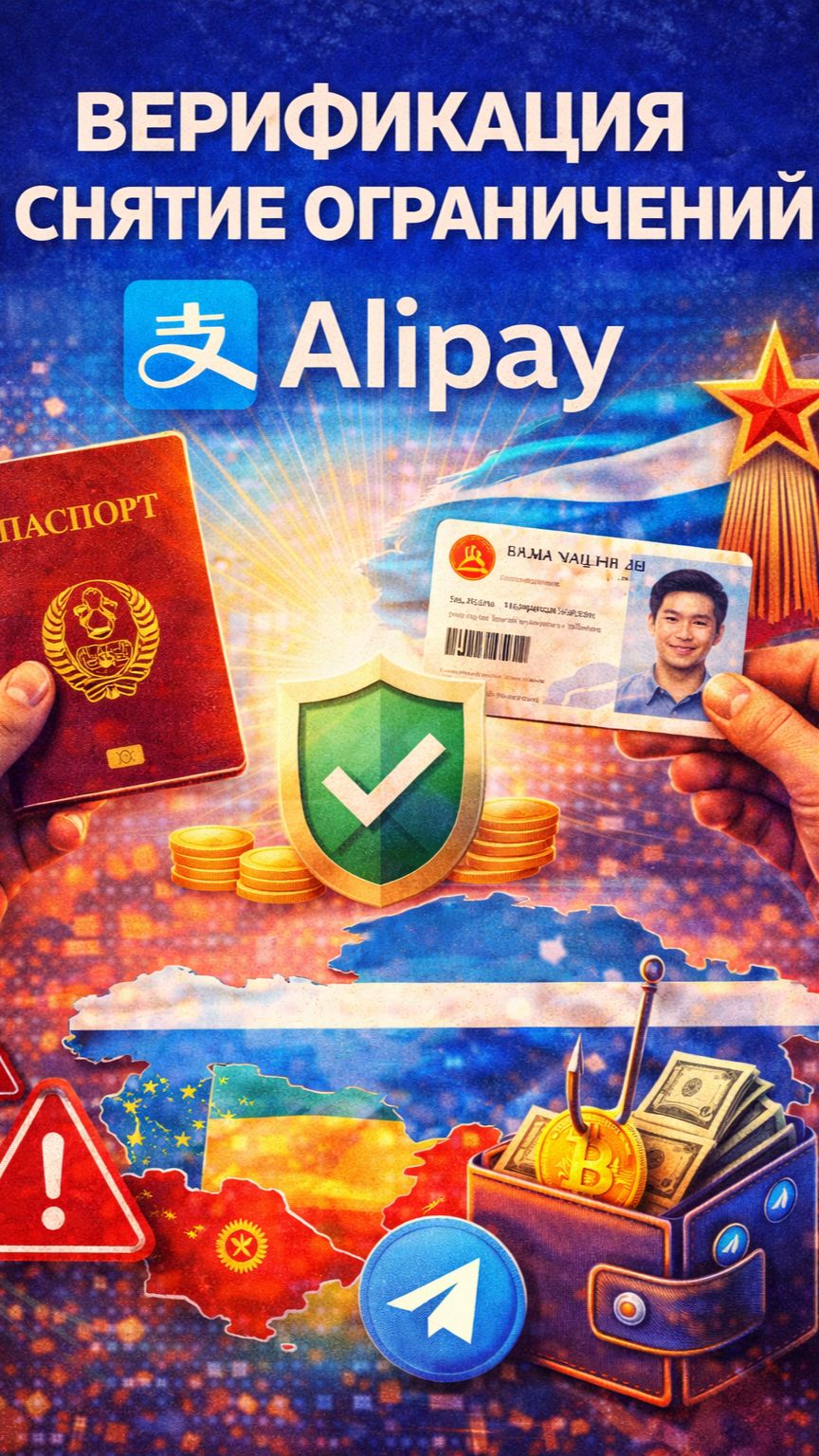 Верификация и снятие ограничений Алипей СНГ #алипей #alipay #верификация