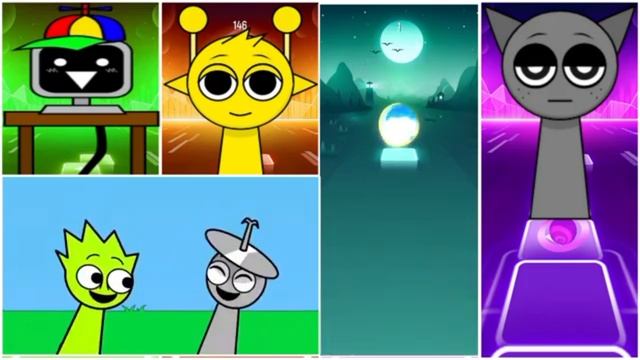 Невероятная коробка Спрунки Саймон, Блэк, Лайм, Грей Исполняют кавер-версию танцевального мема Гроб