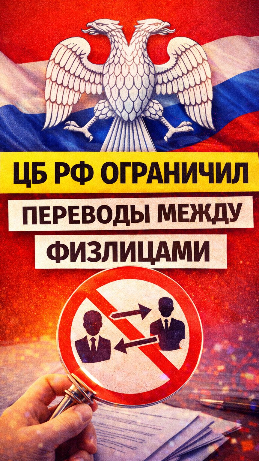ЦБ РФ ограничил переводы между физлицами. СМОТРЕТЬ ОБЯЗАТЕЛЬНО #центробанк