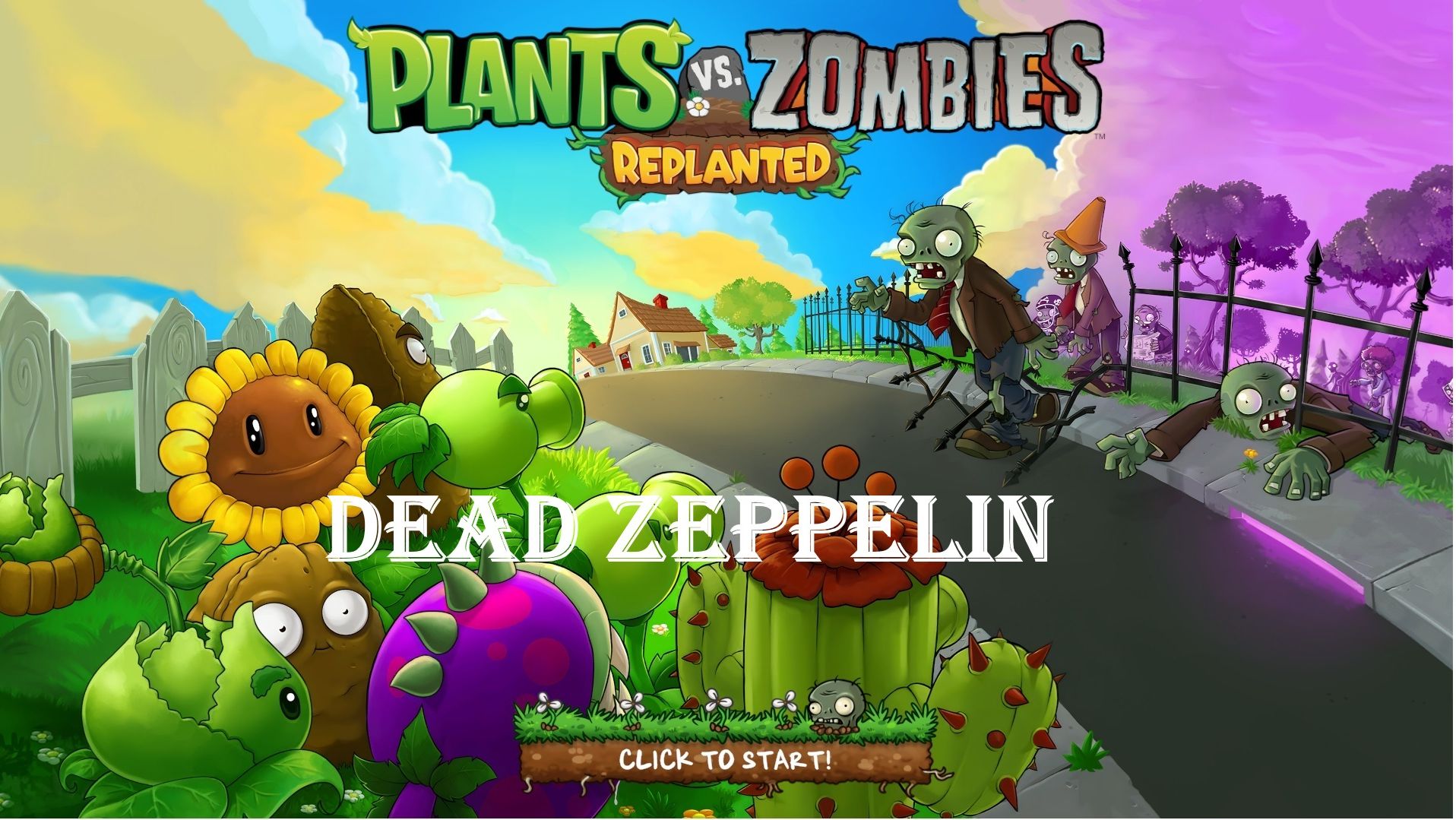 Зомби против растений! Plants vs Zombies: Replanted Dead Zeppelin# Обучение! ПвЗ PvZ