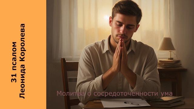 Молитва о сосредоточенности ума / Тридцать первый псалом Леонида Королева