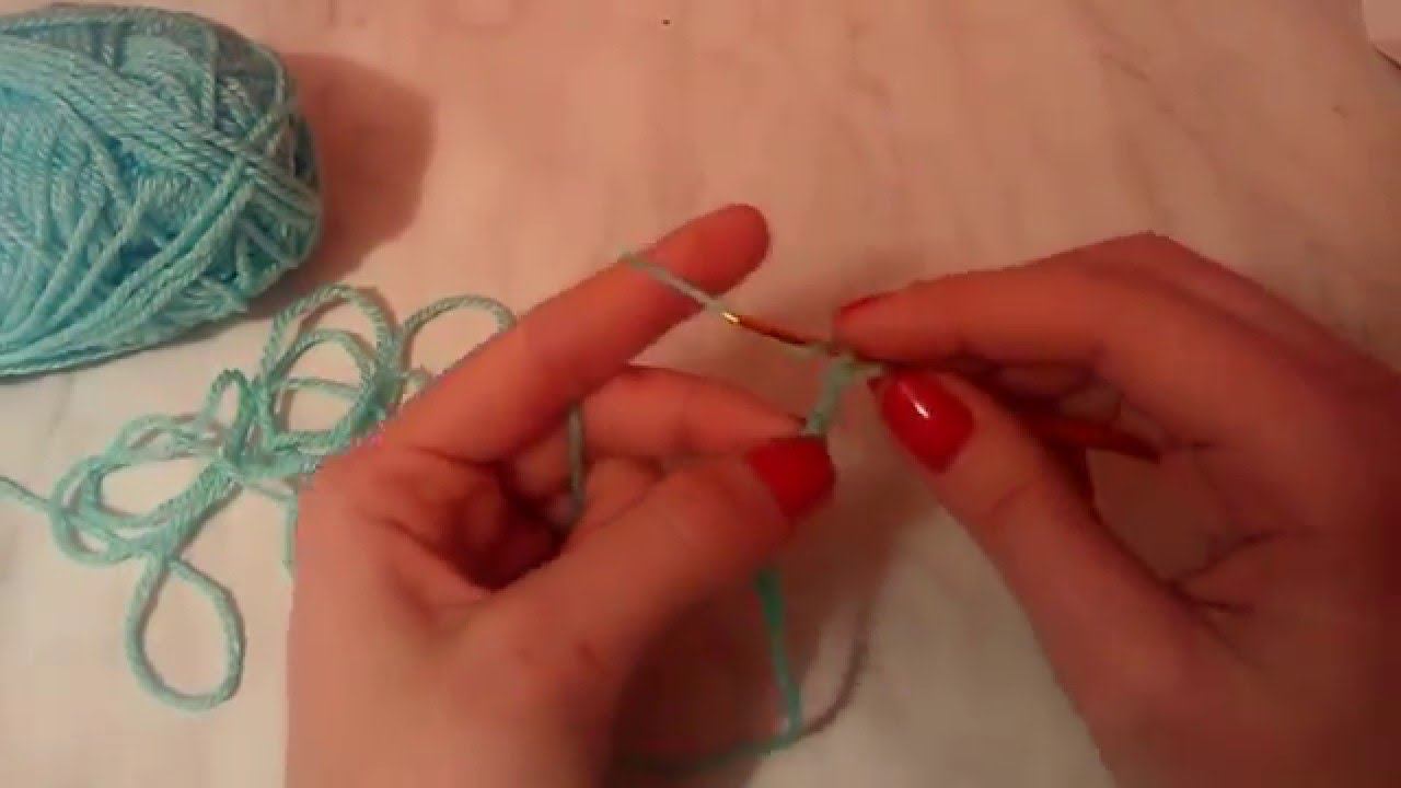 Вязание крючком. Столбик с 2 накидами. СТ2Н