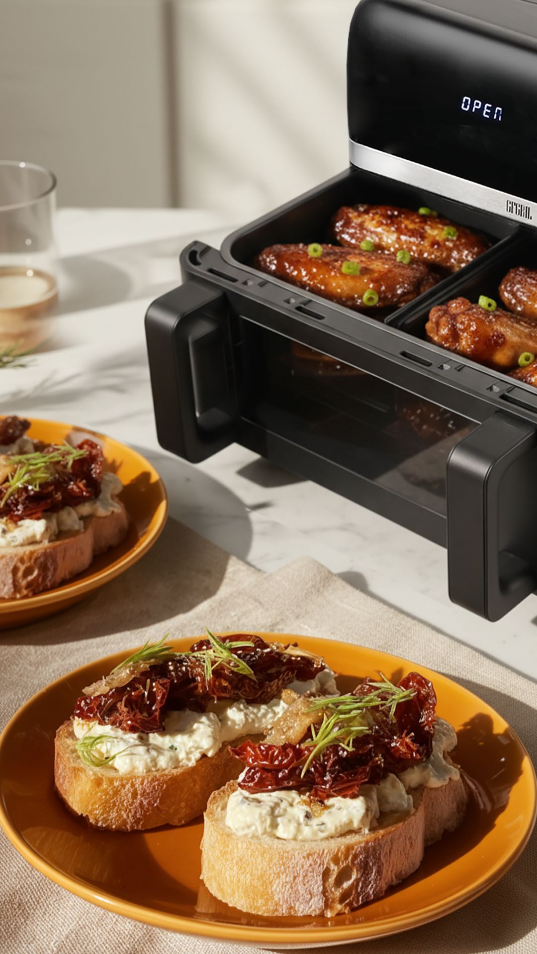 Новогодний финальный рывок: ароматные крылья и брускетты #рецепты #еда #вкусно