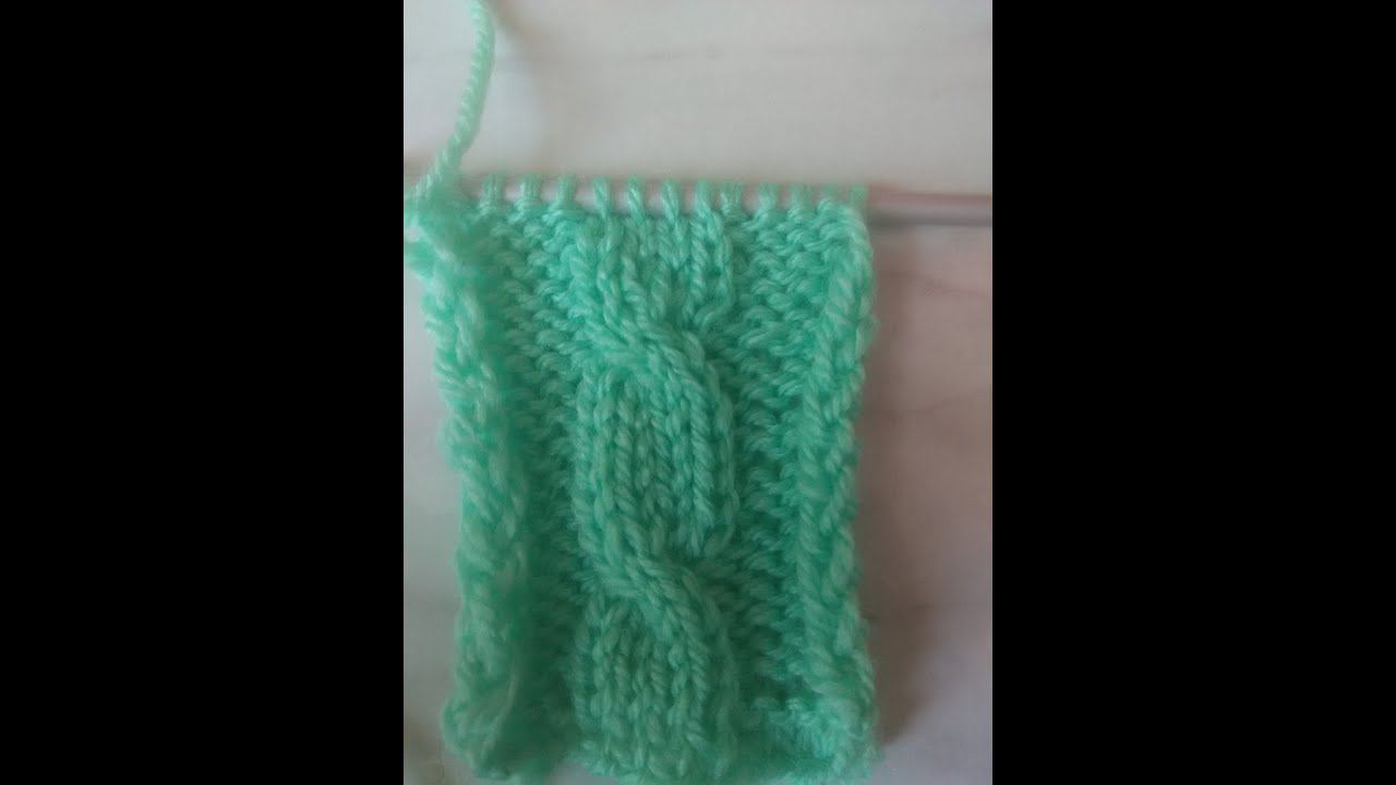 Вязание спицами узора Косички