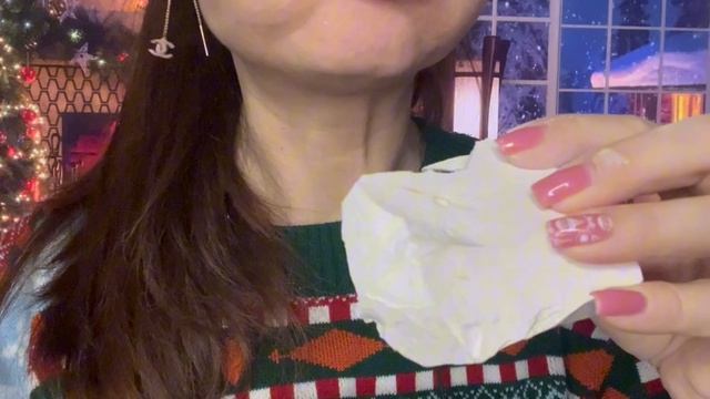 АСМР праздничный хруст мокрым мелом🎉🎁🎄🥳