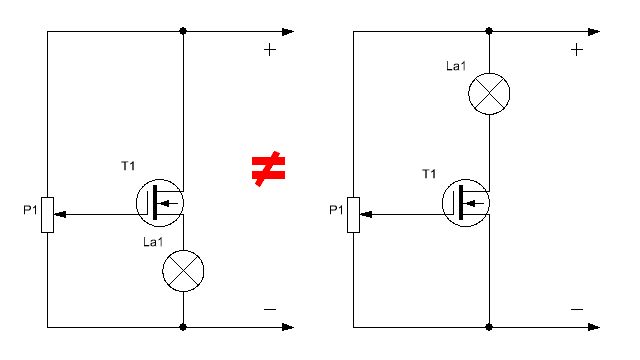 MOSFET транзистор. Регулировка яркости лампочки.