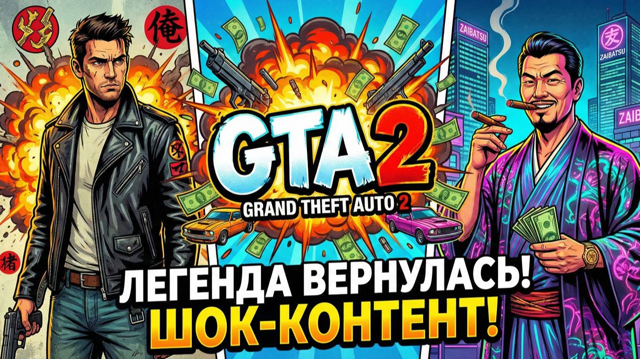 GTA 2: Весь сюжет: Жизнь вне закона! - нарезка стрим