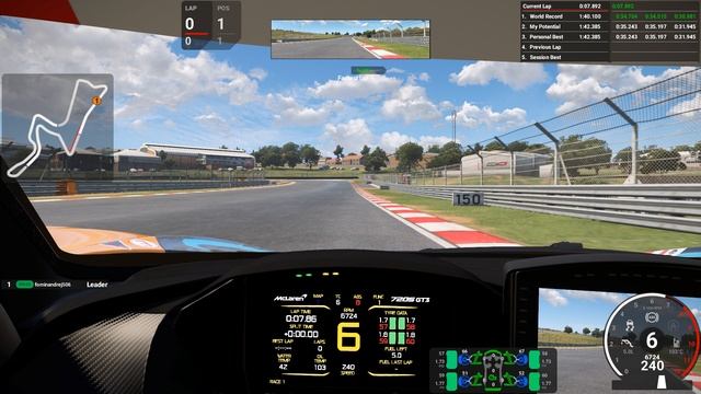 Automobilista 2. Kyalami (1.42.385). McLaren 720s GT3 EVO. 2025.12.28