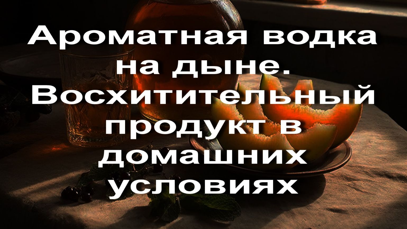 Ароматная водка на дыне. Восхитительный продукт в домашних условиях