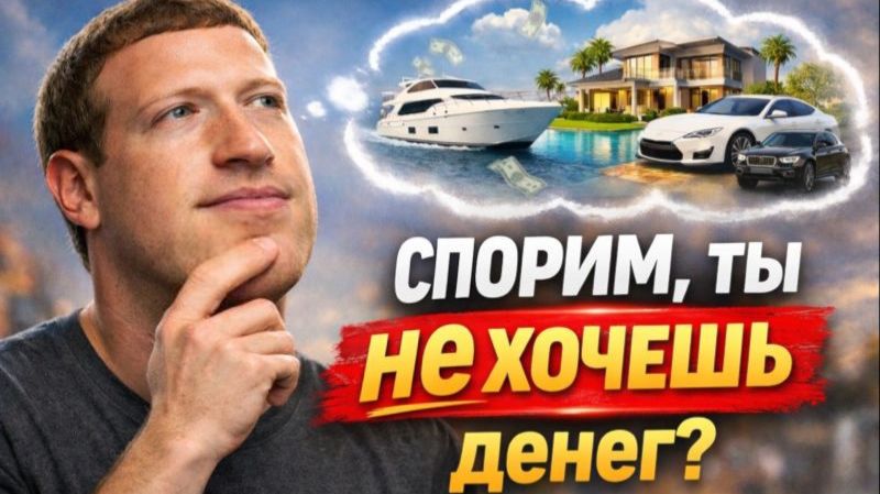 Ты не хочешь денег на самом деле и вот почему