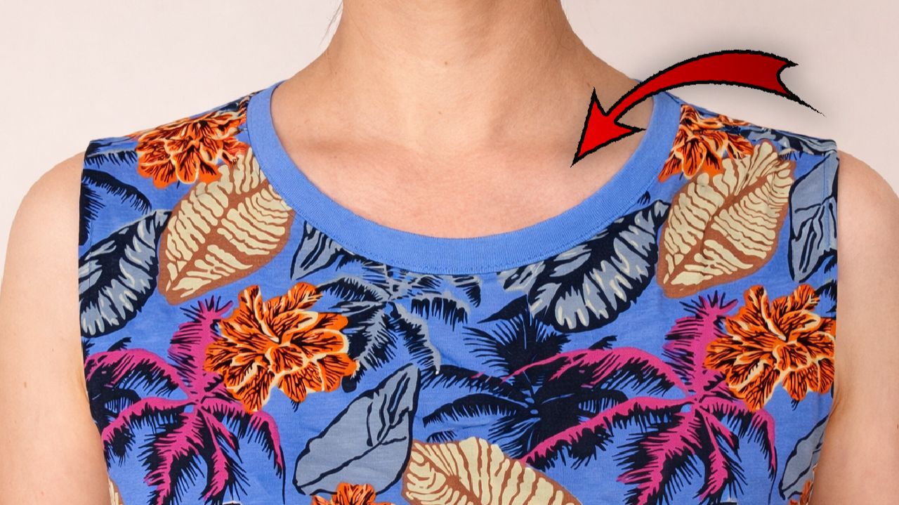 САМЫЙ ЛЁГКИЙ способ сшить вырез горловины — Для начинающих⭐