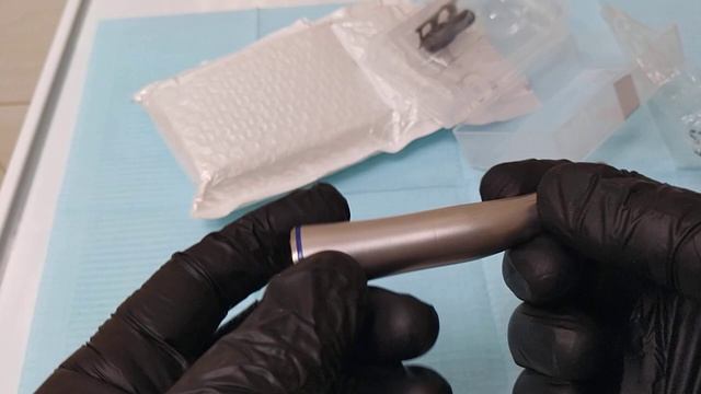 Наконечник микромотора с оптикой.