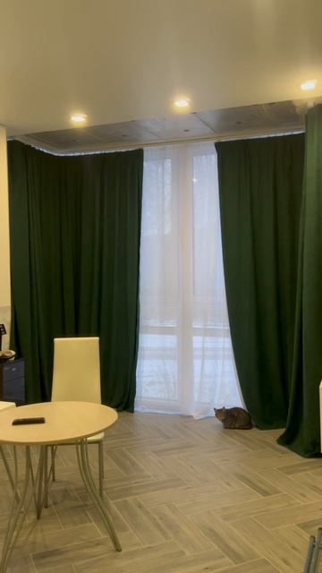 Екатерина с мужем приобрели П-образный карниз