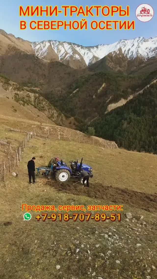 XINGTAI XT-244 - мини-трактор работает на полях Северной Осетии.