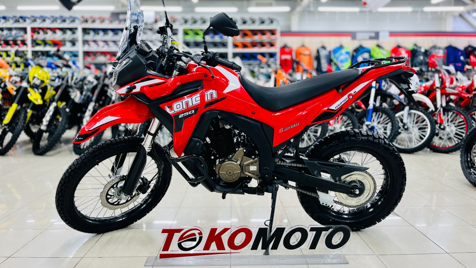 Мотоцикл LONCIN DS250 Красный, Classic, 2025(ПТС)