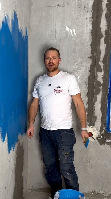 Наращивание стены после гидроизоляции мастикой ELASTOMERIC AQUA SEAL 700