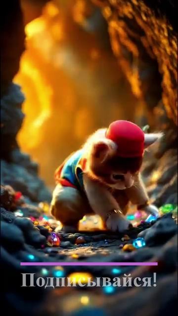 Рыжий кот нашёл сокровища