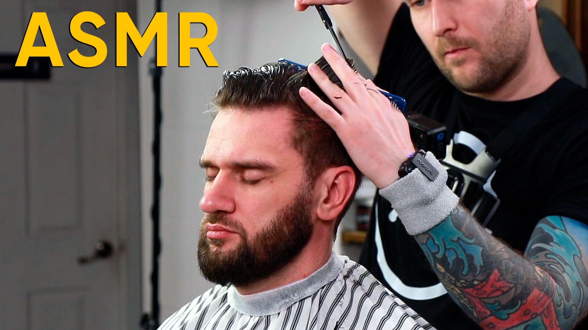АСМР / ASMR 💈 Расслабляющая стрижка только ножницами 21 минута