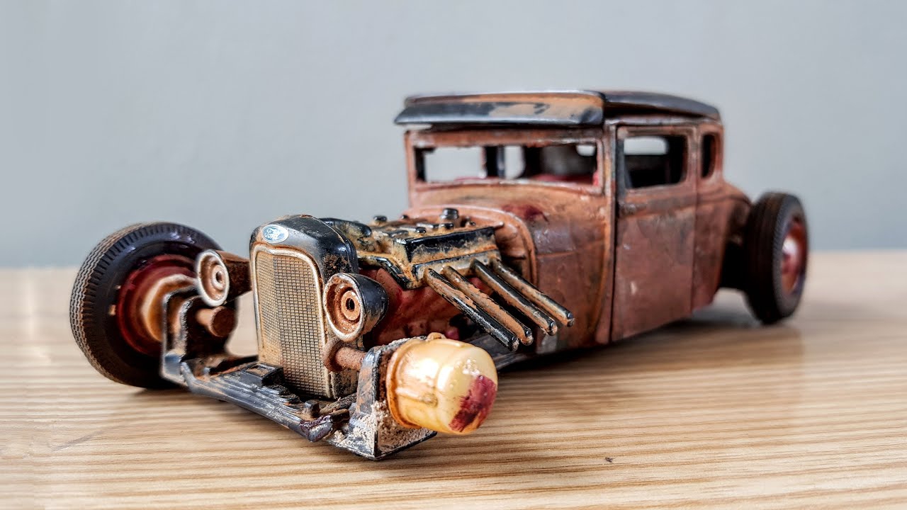 Ford Roaster Hot Rod 1929 РЕСТАВРАЦИЯ МОДЕЛЬКИ АВТО