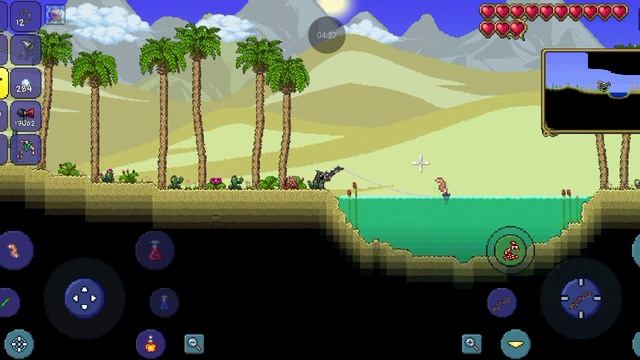 Рыбачу в Оазисе в террарии