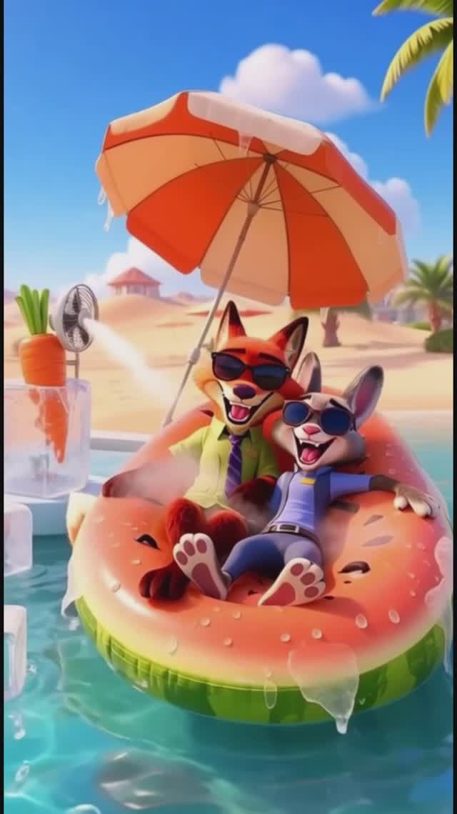 Зверополис 2: Джуди Хопс и Ник - видео о приключених на море. Мультик для детей.