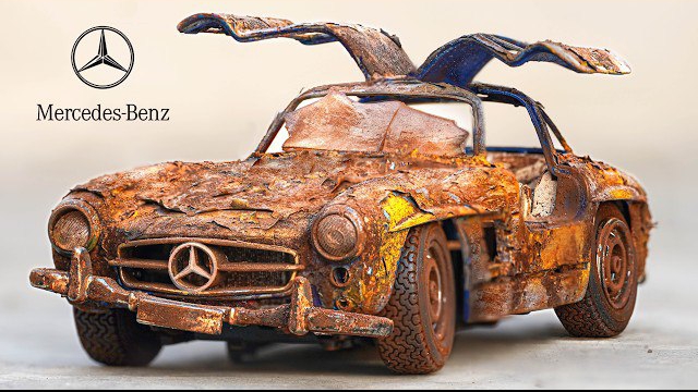 Mercedes Benz 300 SL РЕСТАВРАЦИЯ МОДЕЛЬКИ АВТО