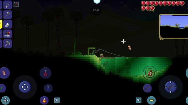 Рыбачу в Оазисе в террарии часть 2