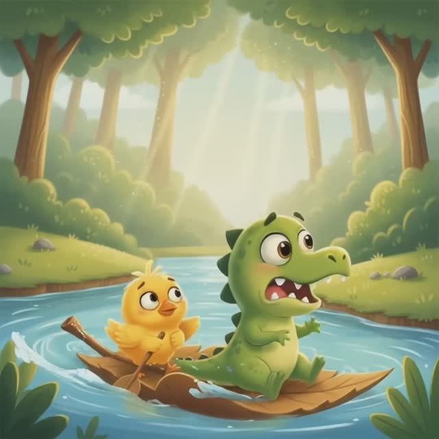 Мультики для детей - нейросеть - Динозаврик Дино