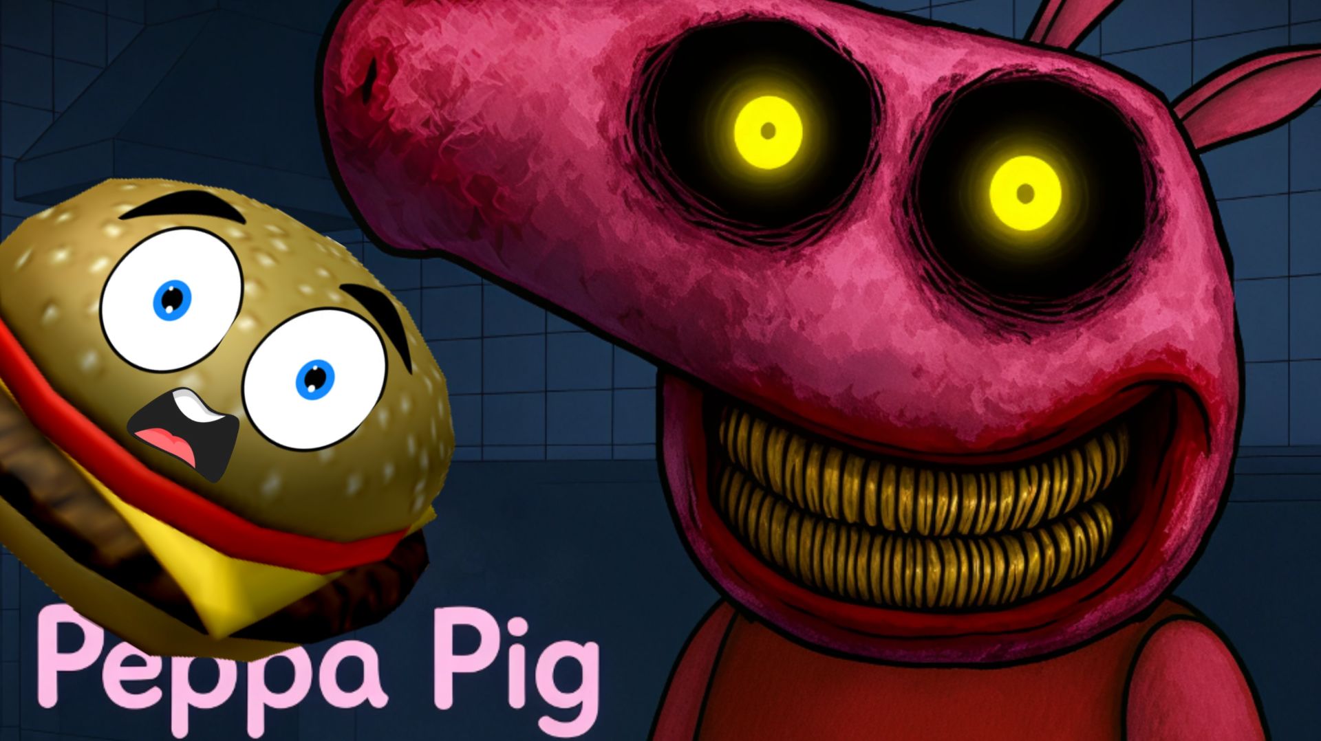 ГОТОВЛЮ БУРГЕРЫ, А СВИНКА ПЕППА ЕХЕ ХОЧЕТ СДЕЛАТЬ БУРГЕР ИЗ МЕНЯ ► Peppa Pig Horror в Roblox