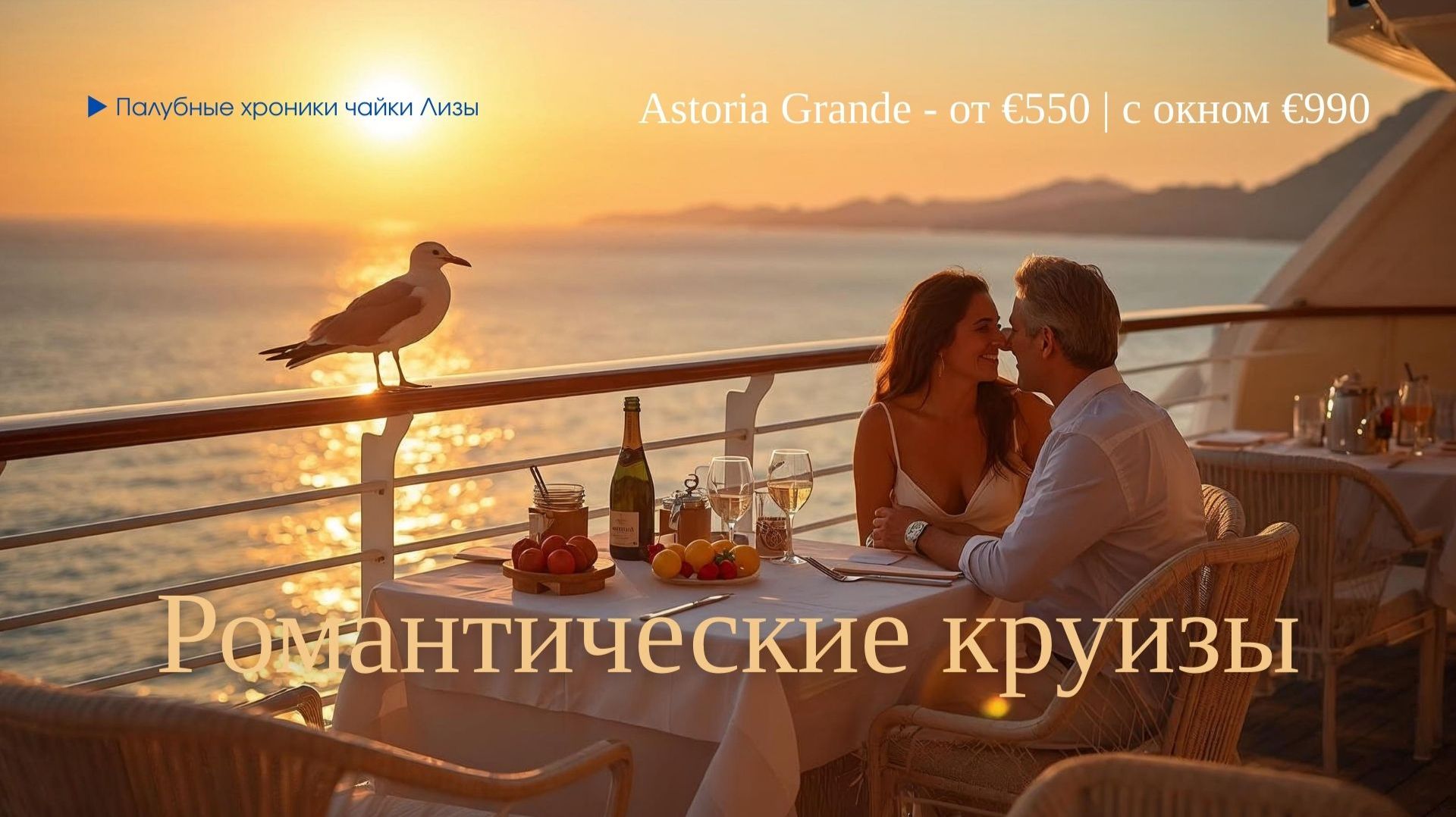 Романтические круизы на Астория Гранде из Сочи 2026: медовый месяц и свадьбы от 180 000 ₽
