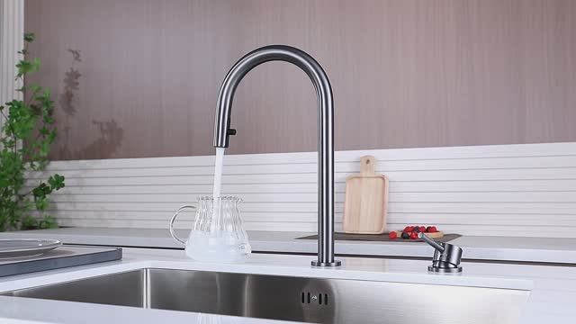 Смеситель ESTETICA в цвете Вороненая сталь GM (Es218006-GM)