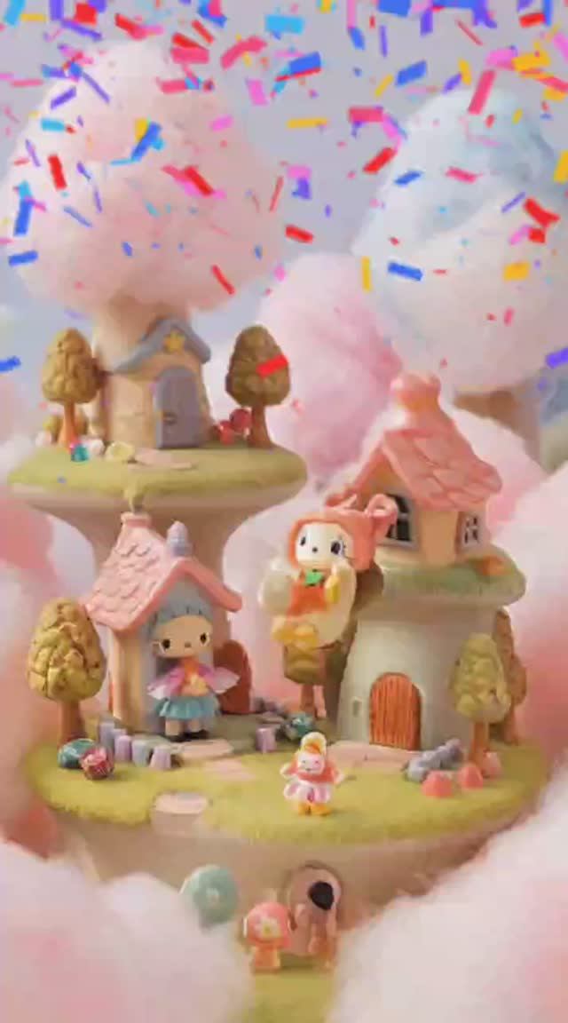 Мультики для детей - нейросеть видео - Приключения в сахарной вате