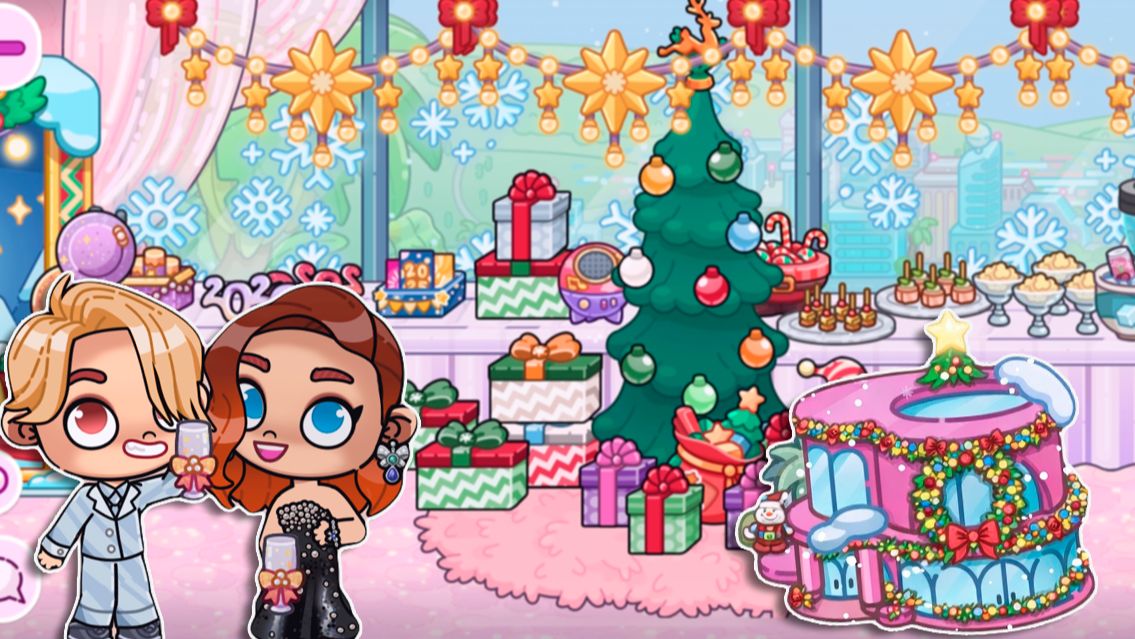 Создала Новогодний Особняк в Аватар Ворлд 🎅🏻 Бесплатная Версия 🤗