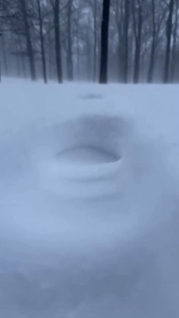 Следы на снегу, которых больше нет. ❄️👣